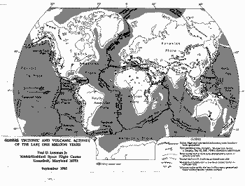 Global Tectonic and Volcanic Activity of the Last One Million Years